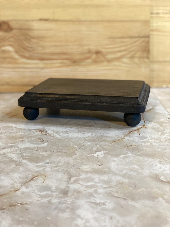 Black Fancy Edge Riser 7x5 Wood Riser Black Rectangular - Etsy