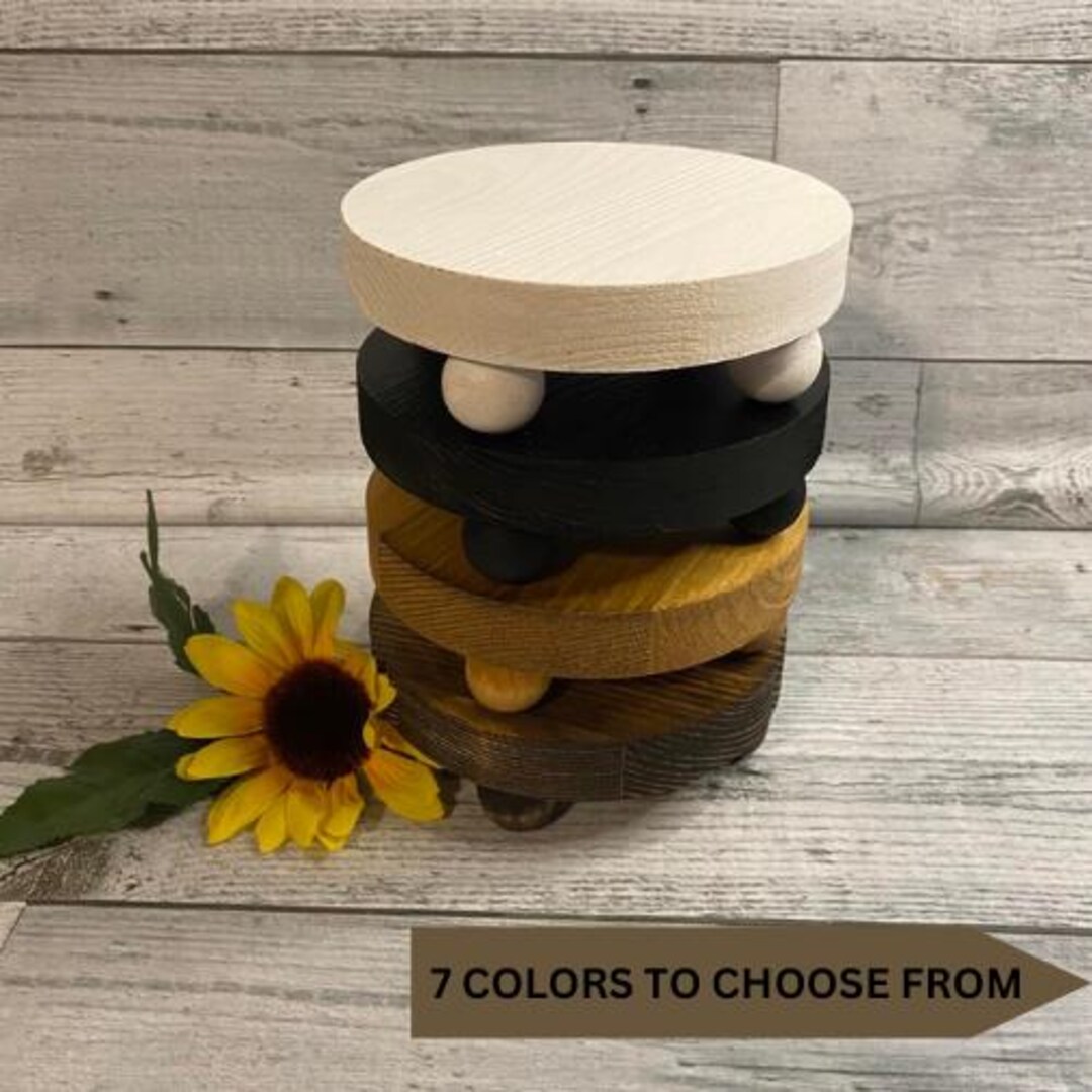 Circle Riser Candle Holder Circle Wood Riser 5 Inch Diameter Riser ...