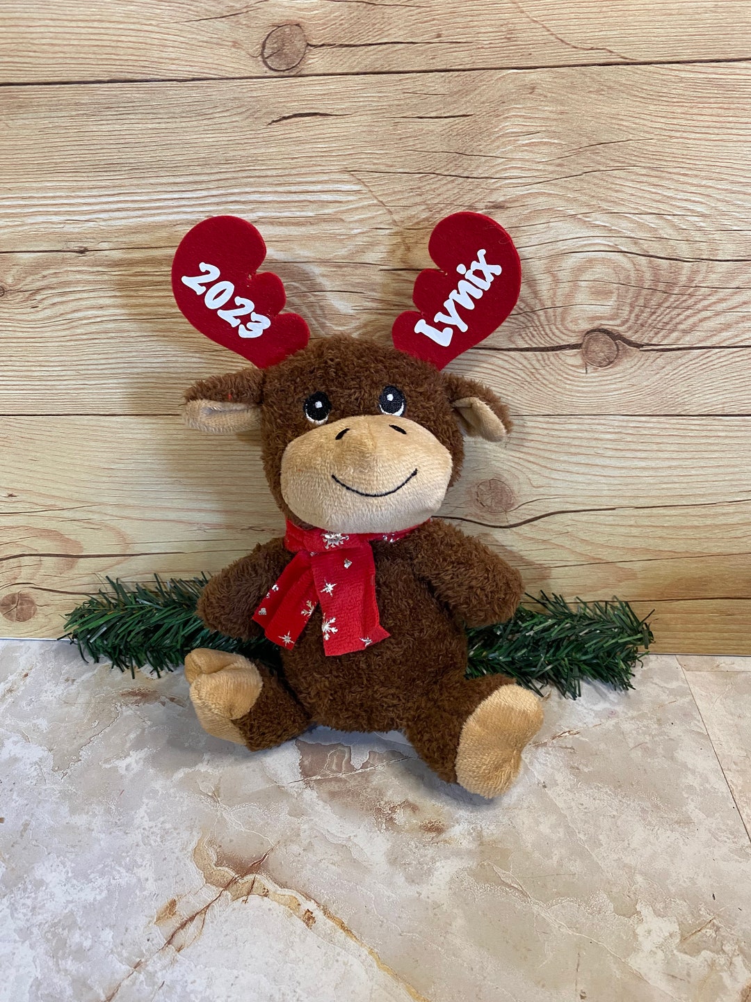 Personalized Stuffed Moose Gift Child Moose Lover Gift Kid Stuffed ...