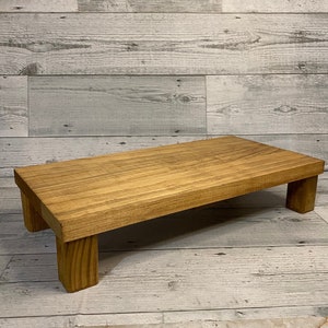 Wood Rectangular Long Kitchen Stand Table Display Kitchen Counter ...