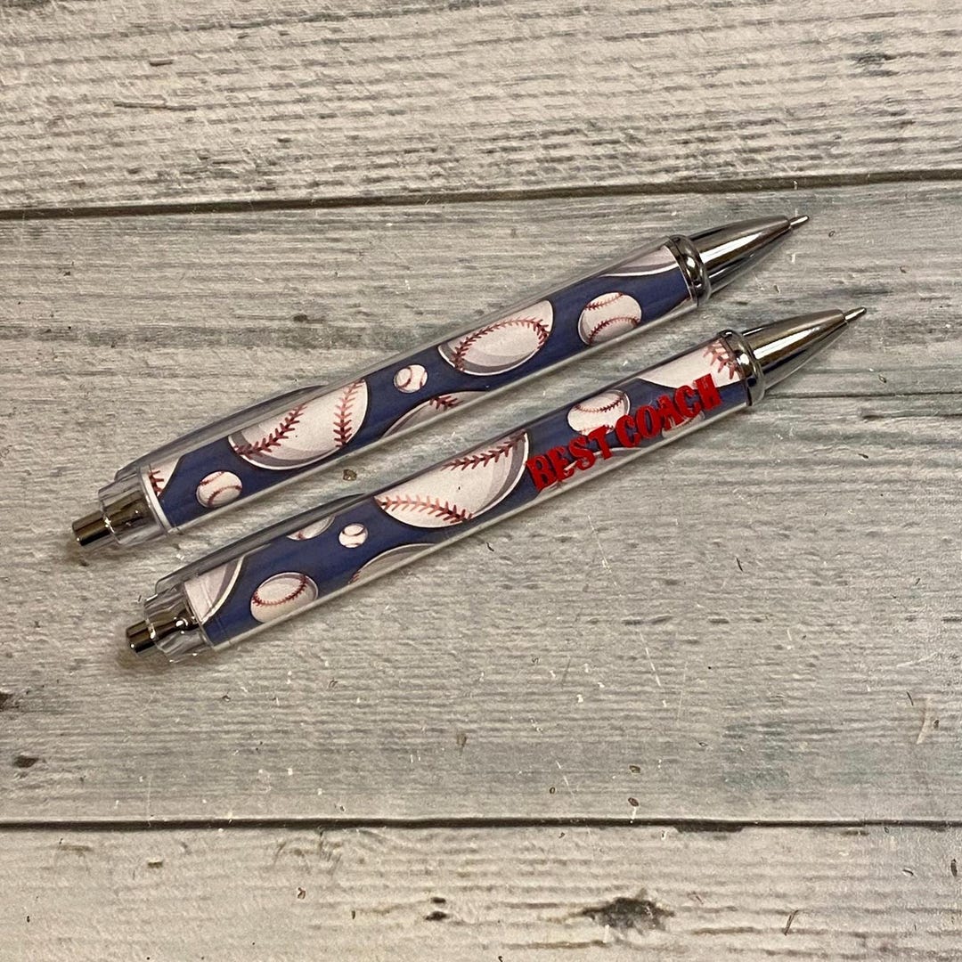 Baseball Pen Gift for Baseball Coach Sport Lover Gift Black Ink Pen ...
