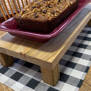 Wood Rectangular Long Kitchen Stand Table Display Kitchen Counter ...