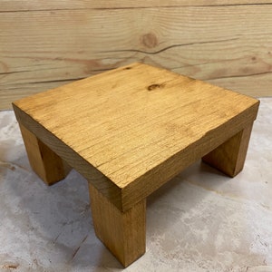 Tall Square Riser With Legs Tall Pedestal Square Wood Pedestal Tall ...