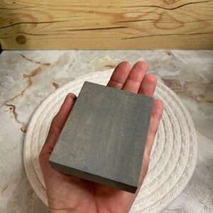 Set of 2 Wood Risers Mini Wood Riser Gray Stained Mini Riser Tier Tray ...