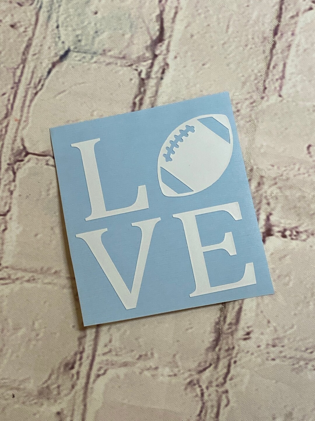 Football Car Window Decal for Football Lover of Football Mom Vinyl ...