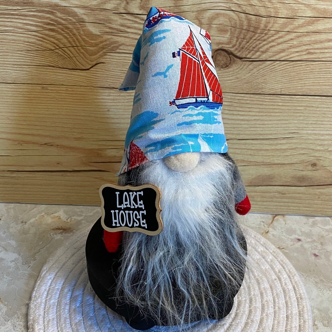 Boating Themed Gnome Decor for a Lake House Summer Tier Tray - Etsy