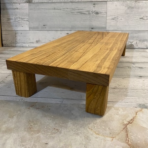 Wood Rectangular Long Kitchen Stand Table Display Kitchen Counter ...