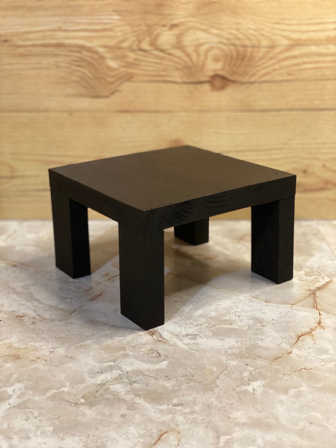 Tall Black Riser Square Black Riser With Tall Legs Tall Pedestal Square ...