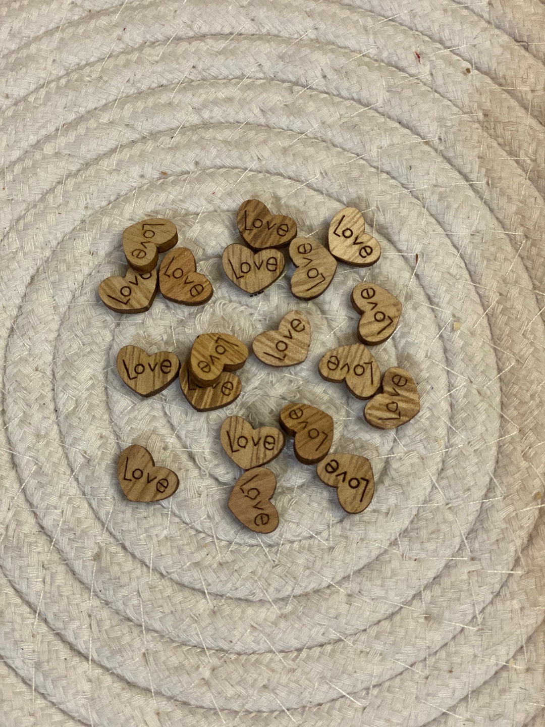 Mini Wood Hearts Love Hearts Craft Hearts for Frames Hearts for Cards ...