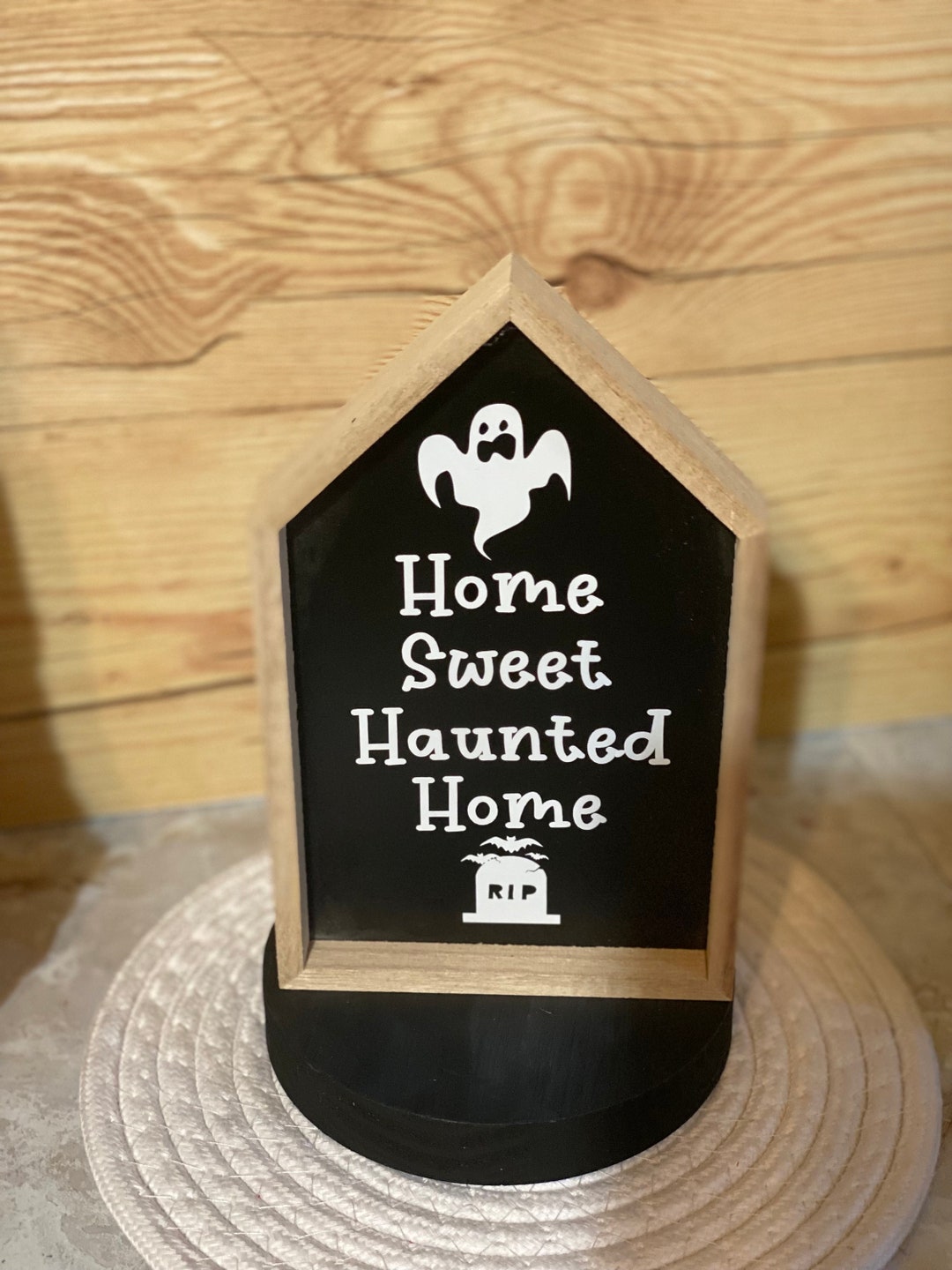 Haunted House Sign Home Sweet Haunted Home Sign Haunted House - Etsy