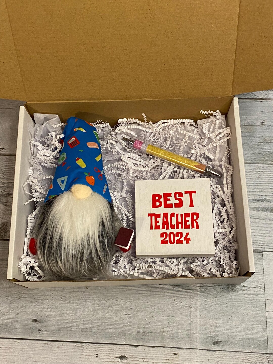 Teacher Gnome Gift Box Set Gnome Gift Teacher Appreciation Gift Box ...