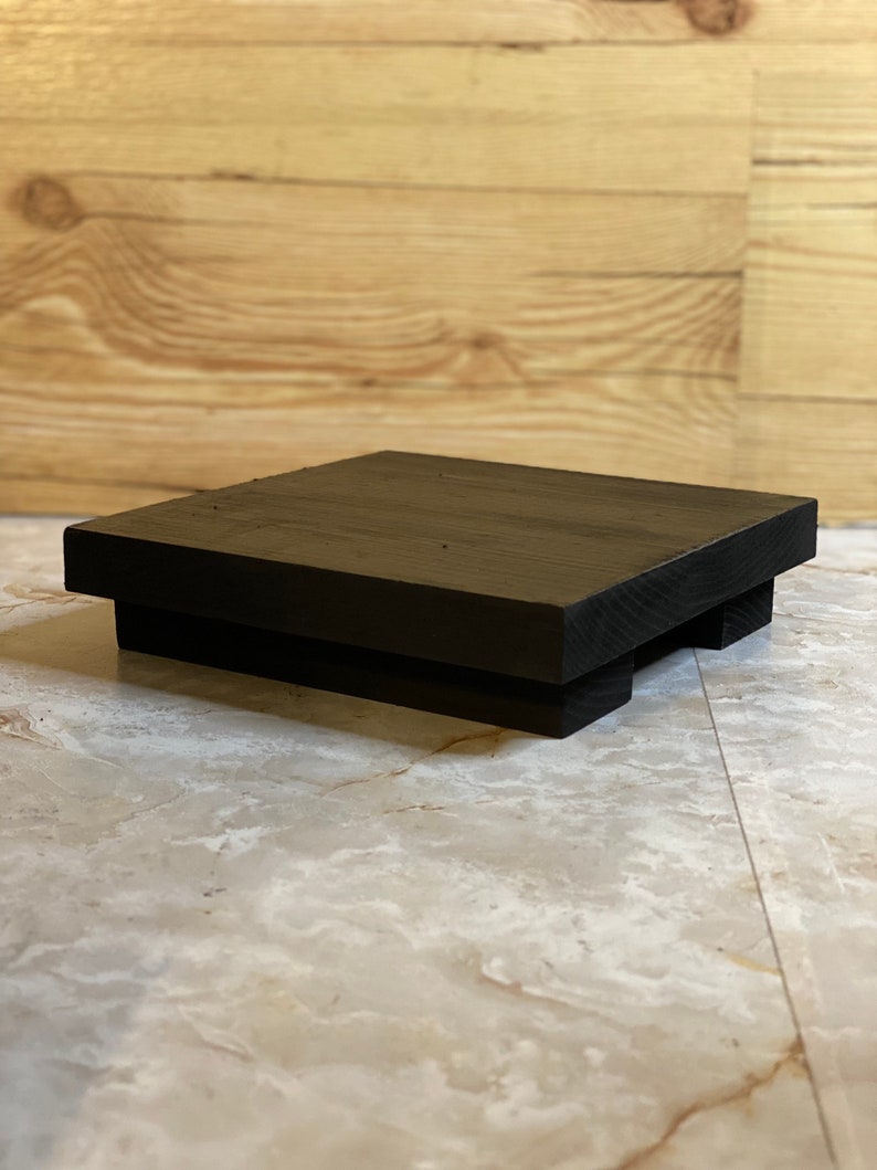 Square Black Riser 6.5x6.5x1.5 Inch Riser Country Black - Etsy