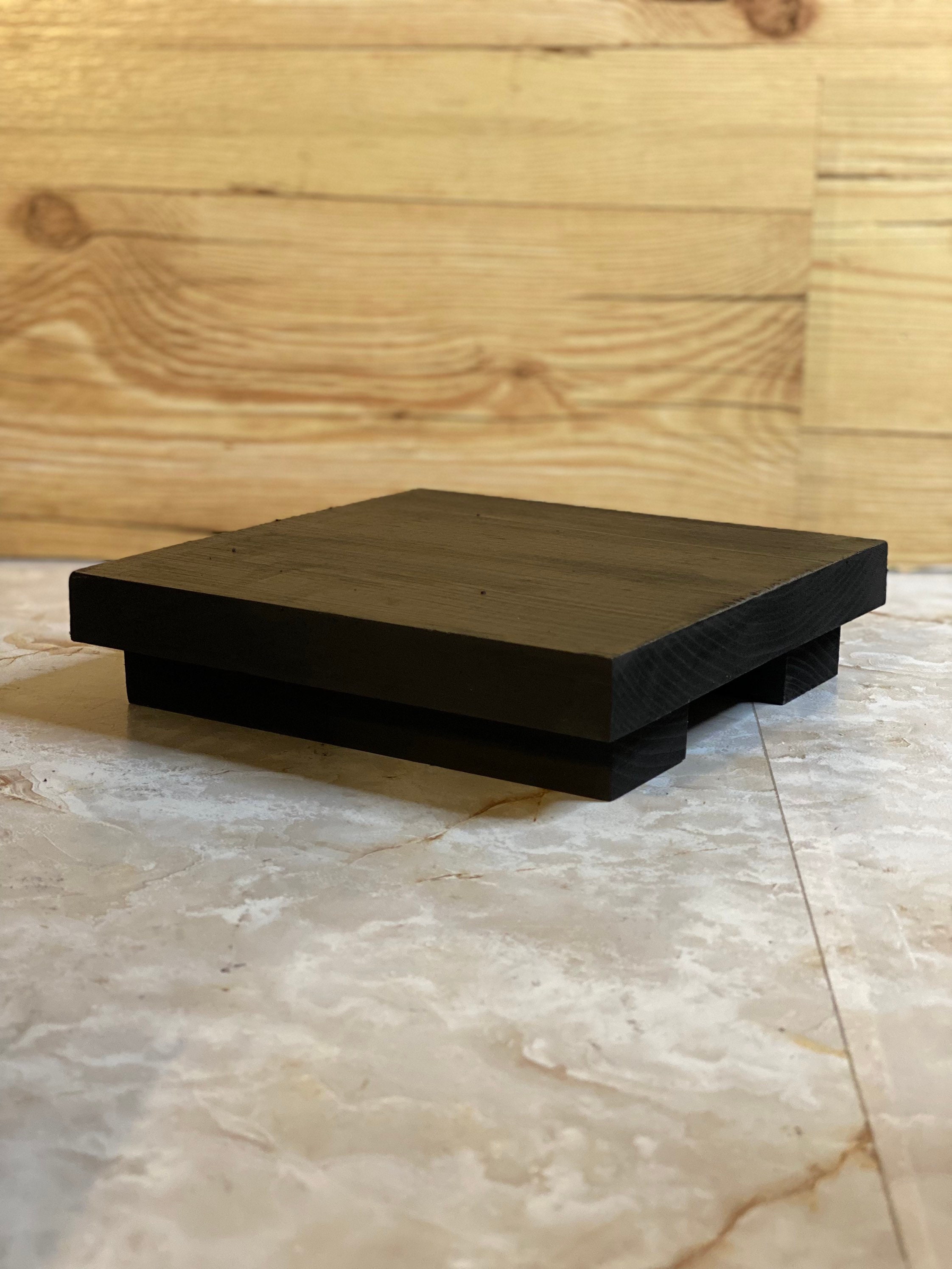 Square Black Riser 6.5x6.5x1.5 Inch Riser Country Black Riser Farmhouse ...