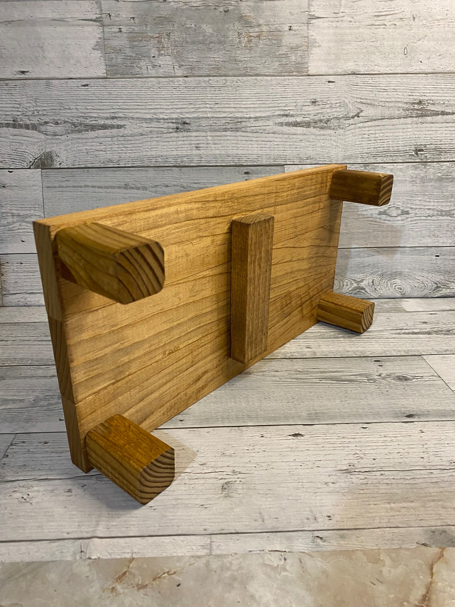 Wood Rectangular Long Kitchen Stand Table Display Kitchen Counter ...