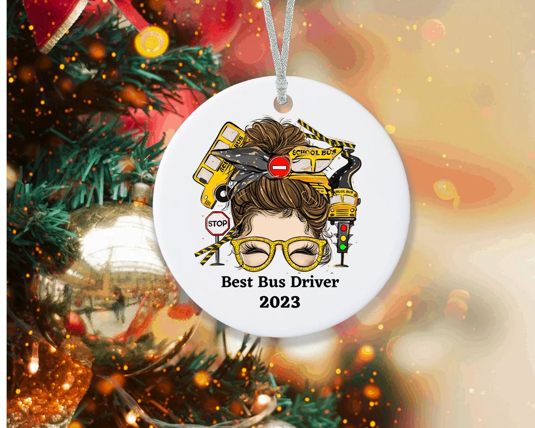 Best School Bus Driver Ornament Bus Driver Ceramic Ornament - Etsy