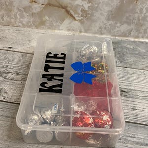 Snackle Box Cheer Bow Travel on the Go Snack Box Personalized Snackle ...