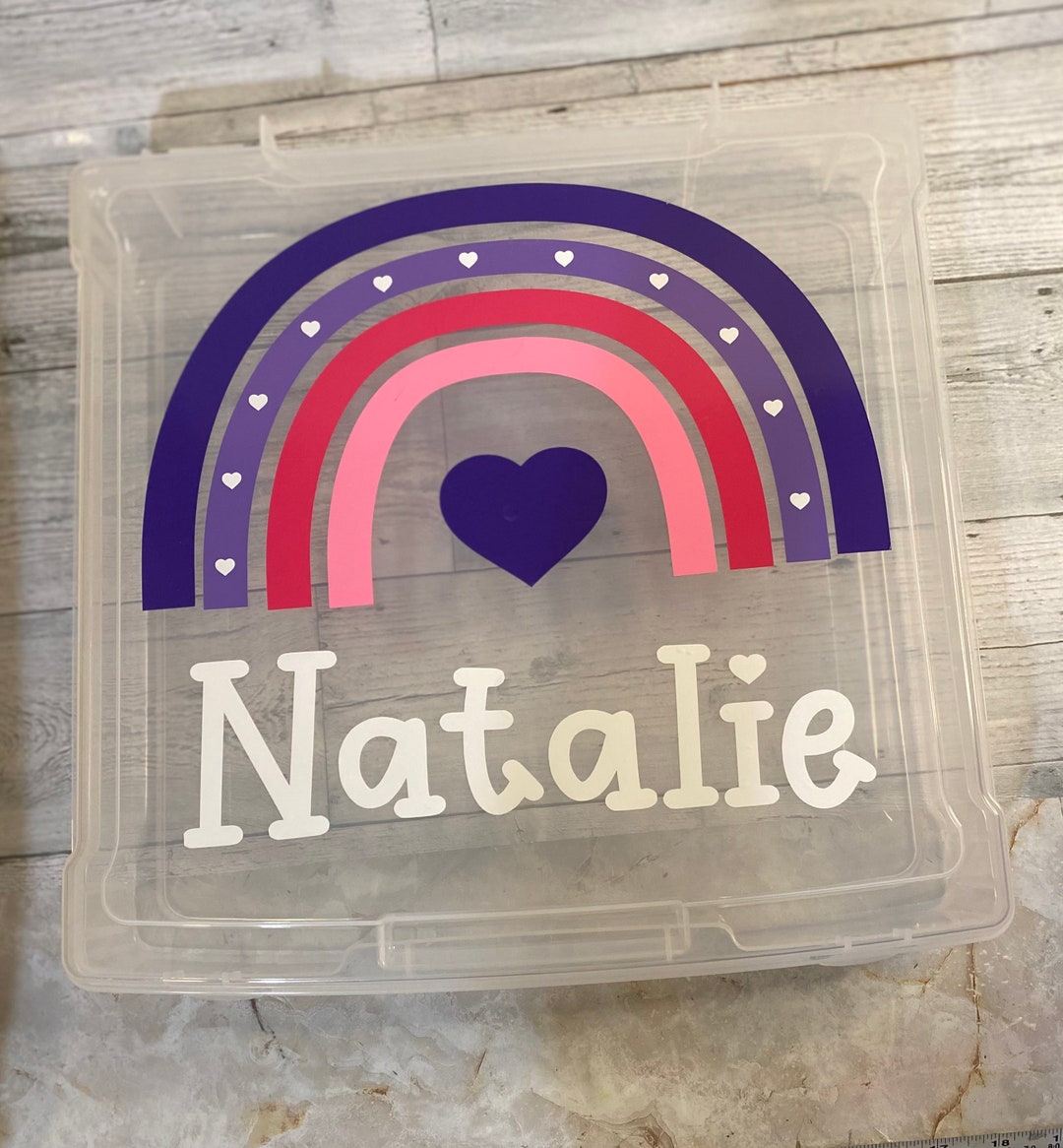 Personalized Storage Case for Craft Stuff Hair Accessory Storage Box ...