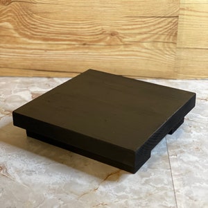 Square Black Riser 6.5x6.5x1.5 Inch Riser Country Black Riser Farmhouse ...
