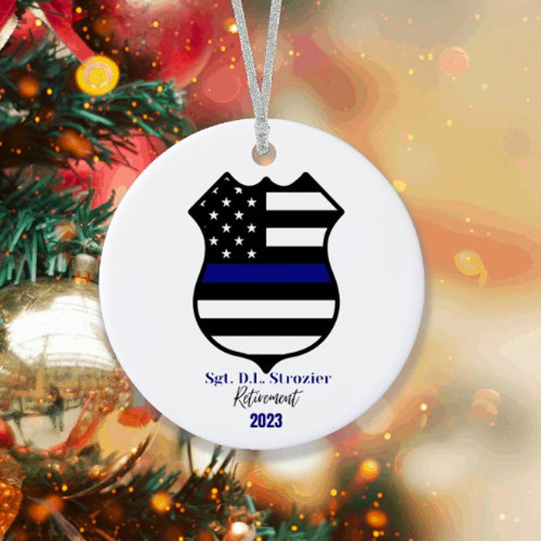 Police Ornament Retirement Police Ornament Retirement Gift Thank You ...