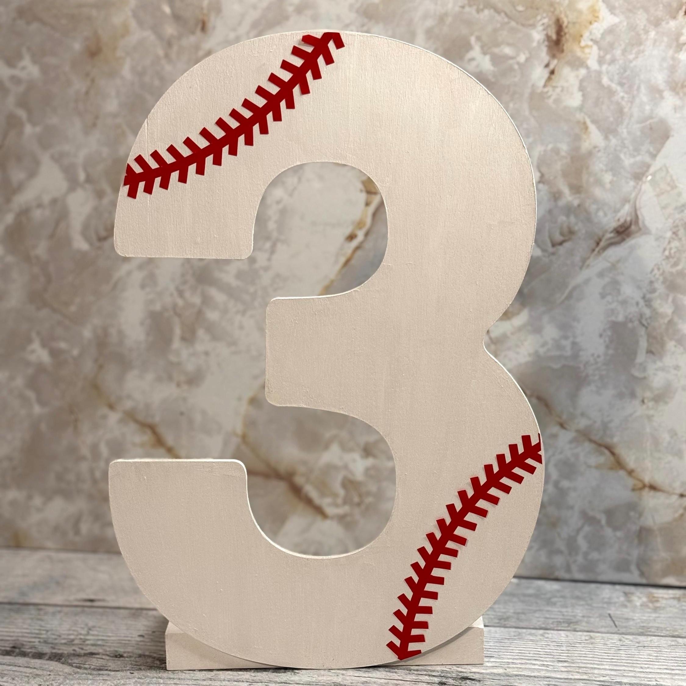 Baseball Birthday Number Party Decor Centerpiece Baseball Party Photo ...
