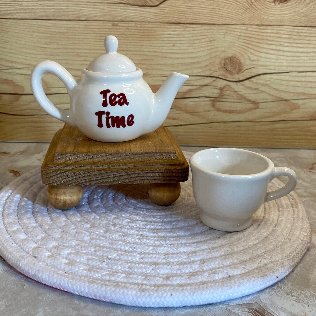 Tea Pot and Tea Cup Mini for Tier Tray Tea Pot Girl Birthday Party Tea ...