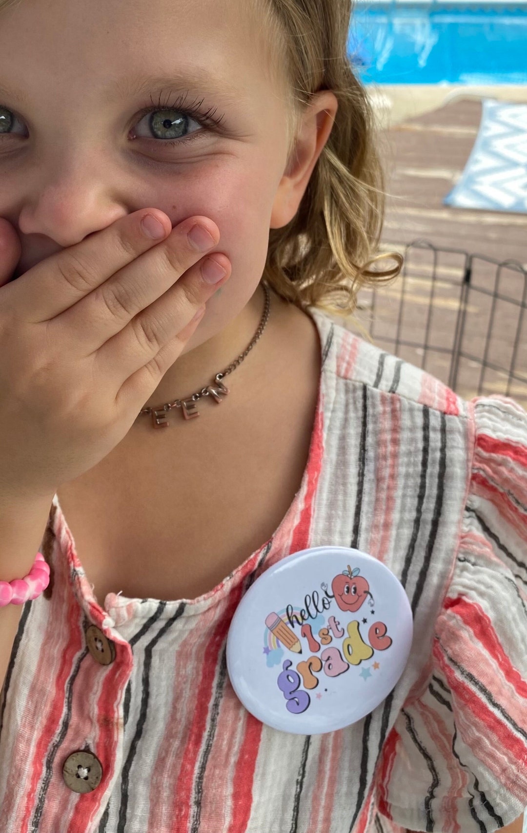 School Button School Grade Pin School Grade Button First Day - Etsy