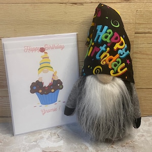 Happy Birthday Gnome Birthday Plush Gnome Tiered Tray Decor Birthday ...