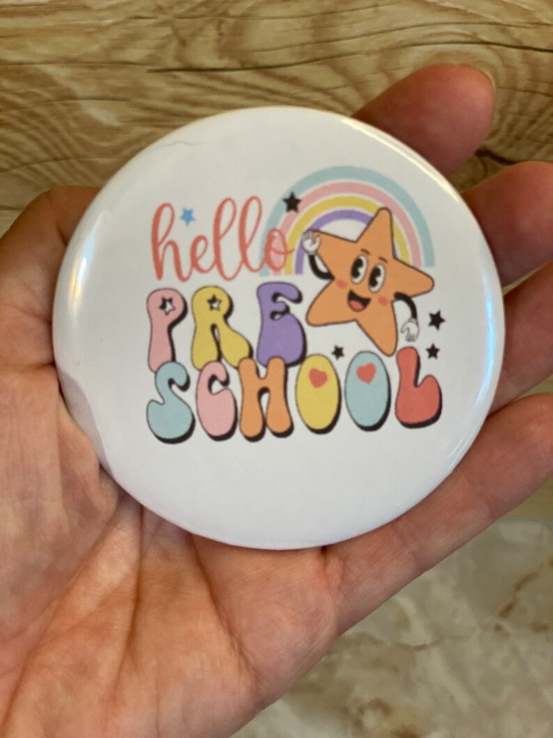 School Button School Grade Pin School Grade Button First Day of School ...