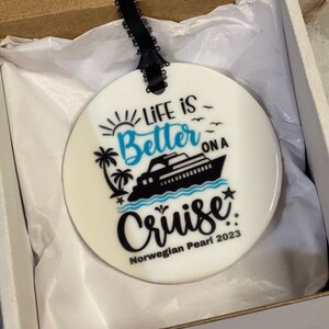 Personalize Cruise Ornament Gift Exchange Cruise Ship Ornament Vacation ...