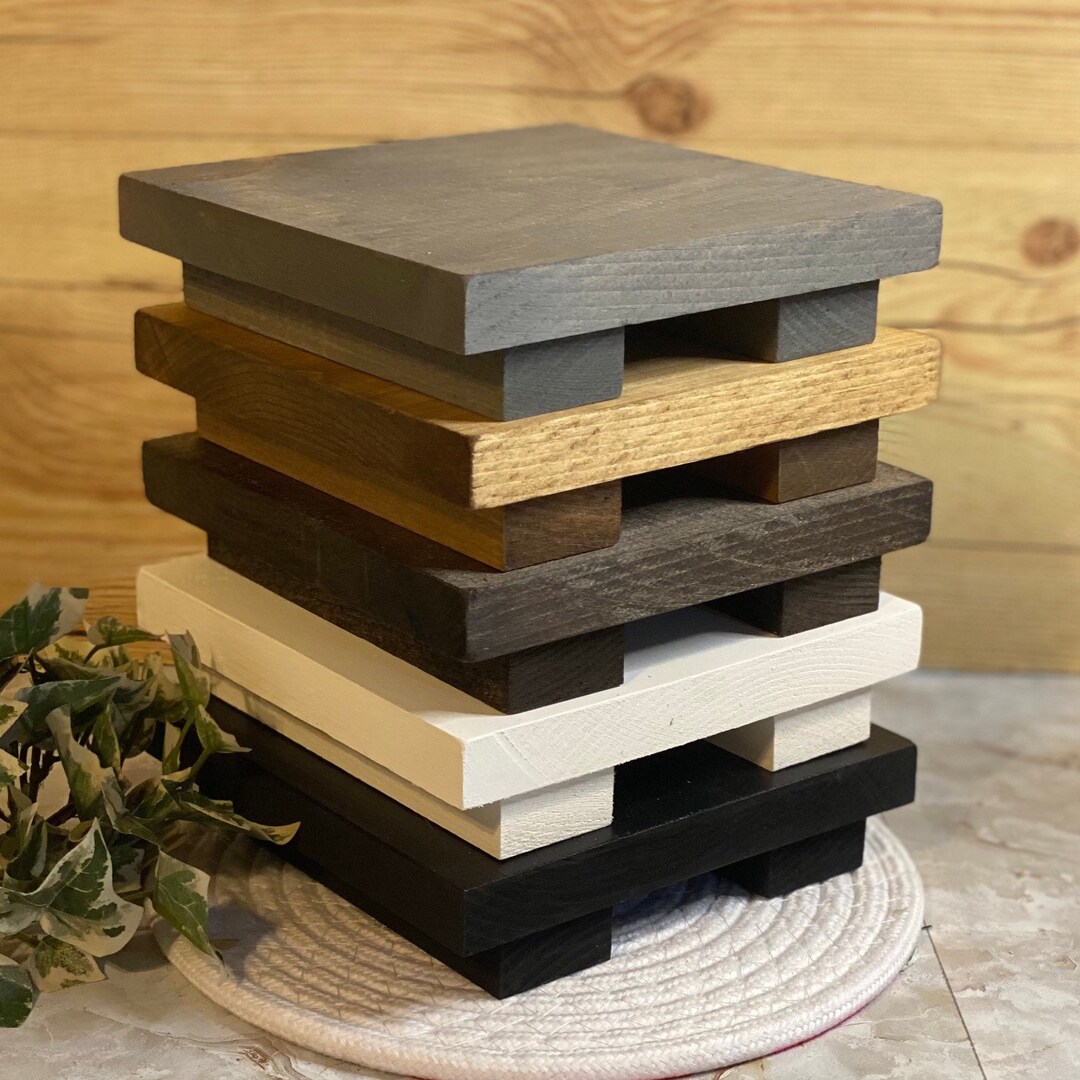 Square Black Riser 6.5x6.5x1.5 Inch Riser Country Black Riser Farmhouse ...