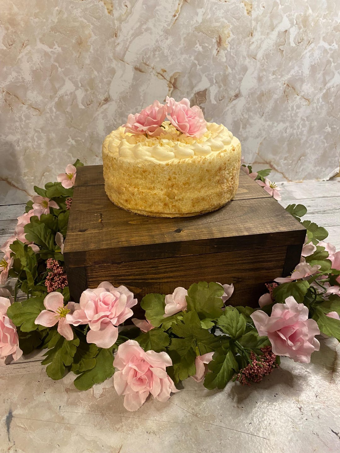 Rustic Cake Stand Wedding Cake Rustic Wood Decor Cupcake Stand Square ...