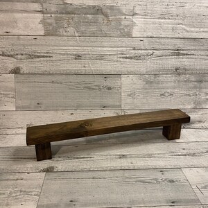 Rectangular Wood Thin Long Riser With Legs, Collection Display Wood ...