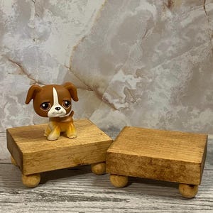 Mini Wood Risers Sets Black Mini Risers Tier Tray Risers for Tiered ...