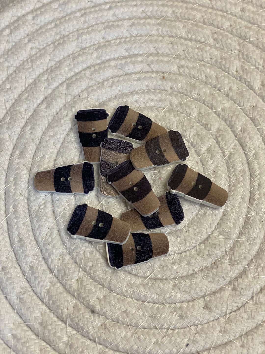 Coffee Buttons Ice Coffee Cup Buttons Coffee Cup Buttona Crafting ...