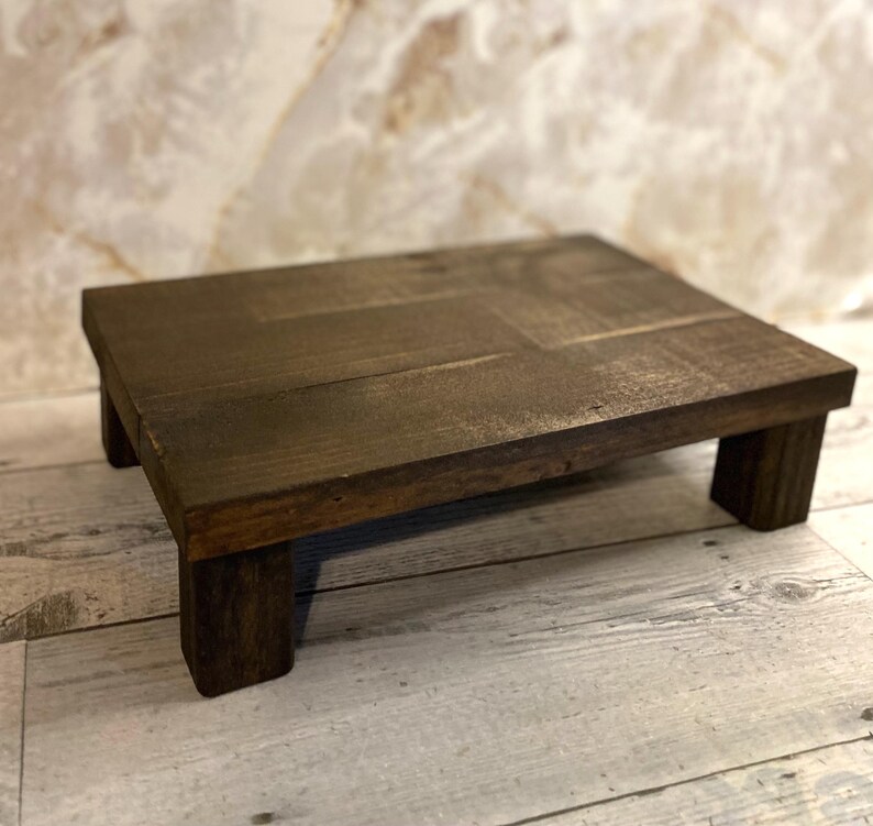 Wood Rectangular Long Kitchen Stand Table Display Kitchen Counter ...