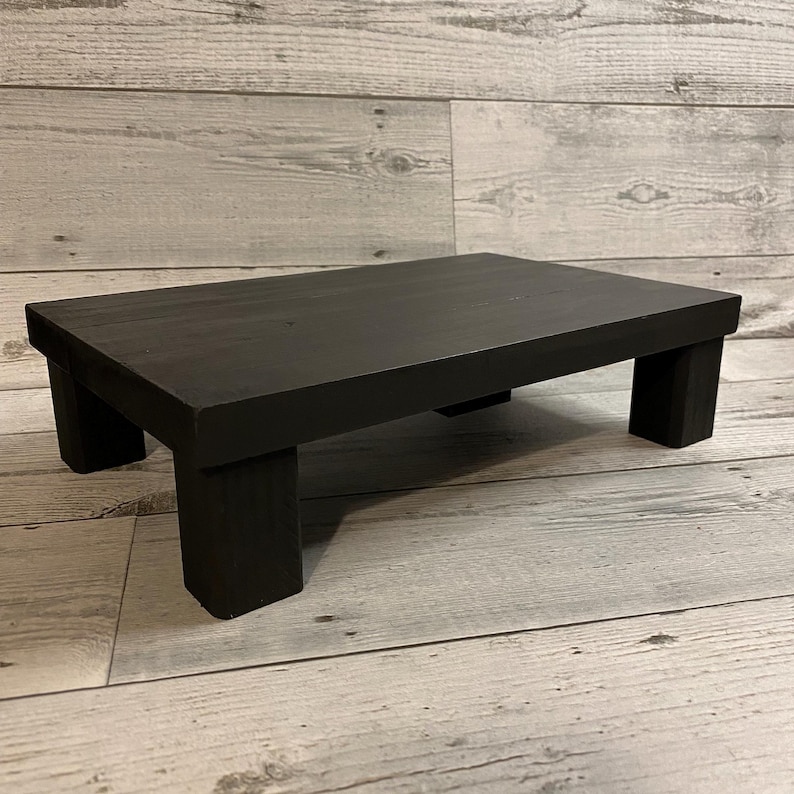 Wood Rectangular Long Kitchen Stand Table Display Kitchen Counter ...