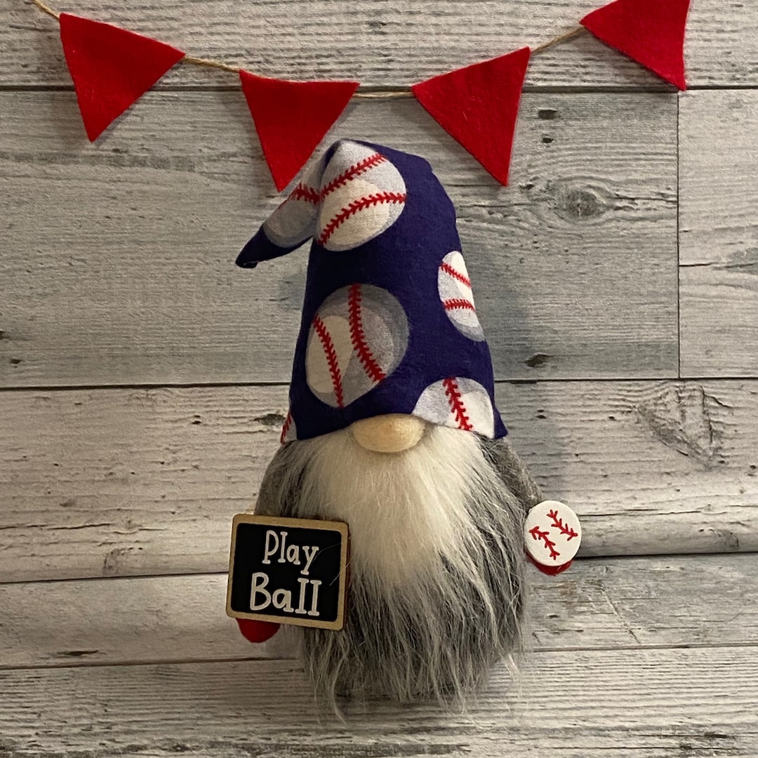 Baseball Gnome Sport Gift Baseball Tier Tray Decor Baseball Themed ...