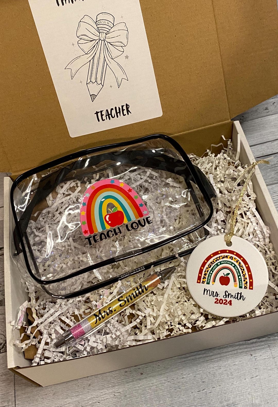 Teacher Gift Box Christmas Gift Teacher Thank You - Etsy