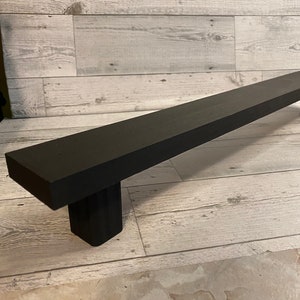 Rectangular Wood Thin Long Riser With Legs, Collection Display Wood ...