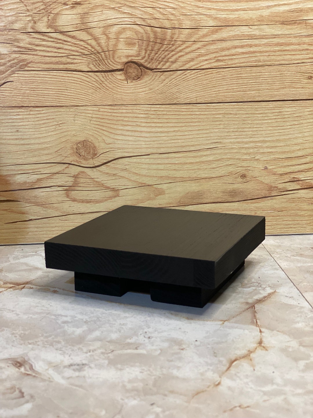 Square Black Riser 5x5x1.5 Inch Country Candle Riser Farmhouse Style ...