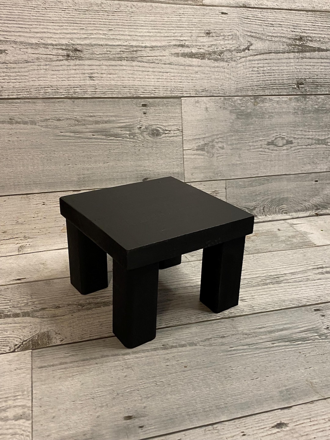 Tall Black Riser Square Black Riser With Tall Legs Tall Pedestal Square ...