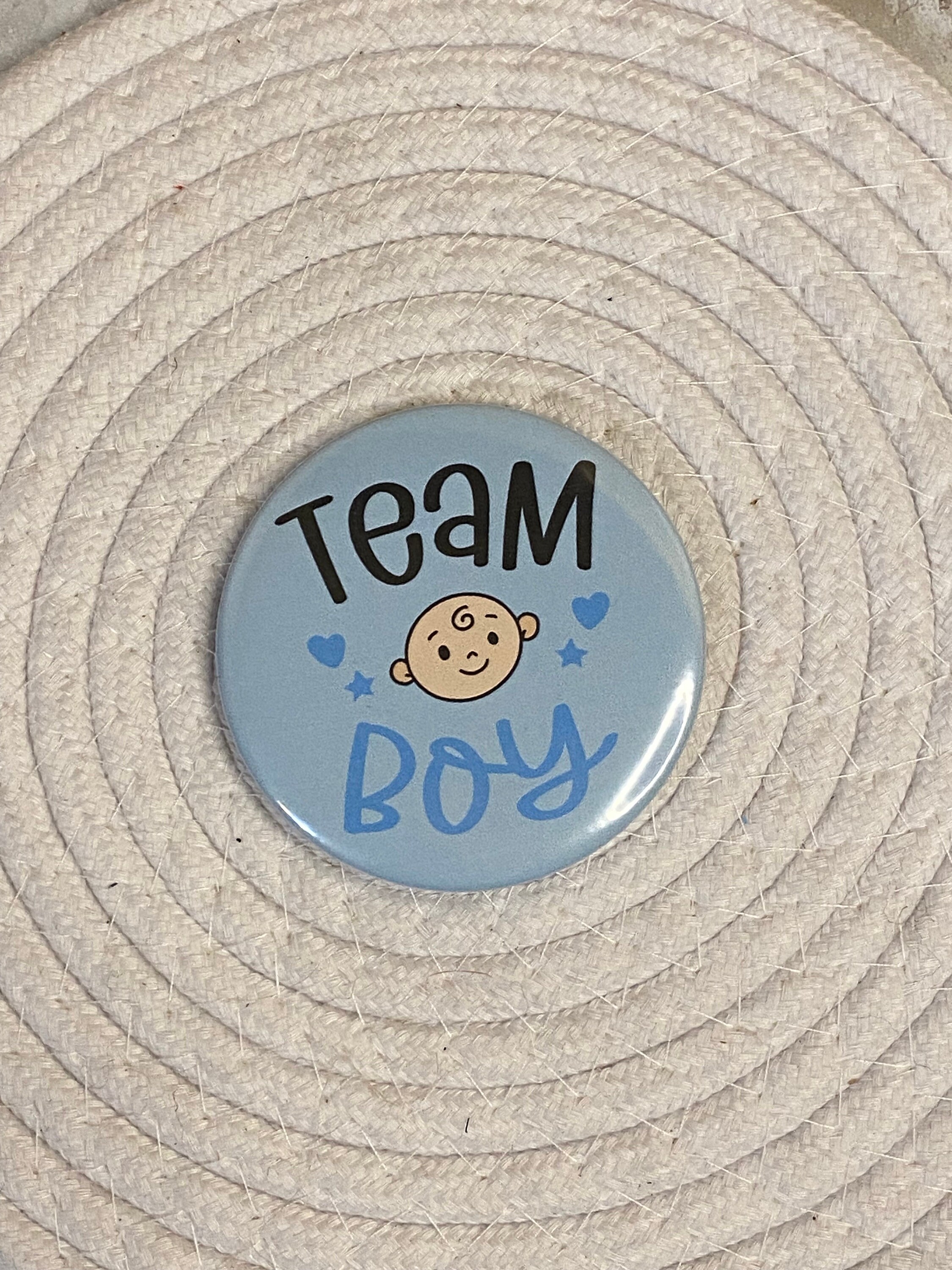 Gender Reveal Buttons Gender Reveal Pinback Team Girl Button Team Boy ...