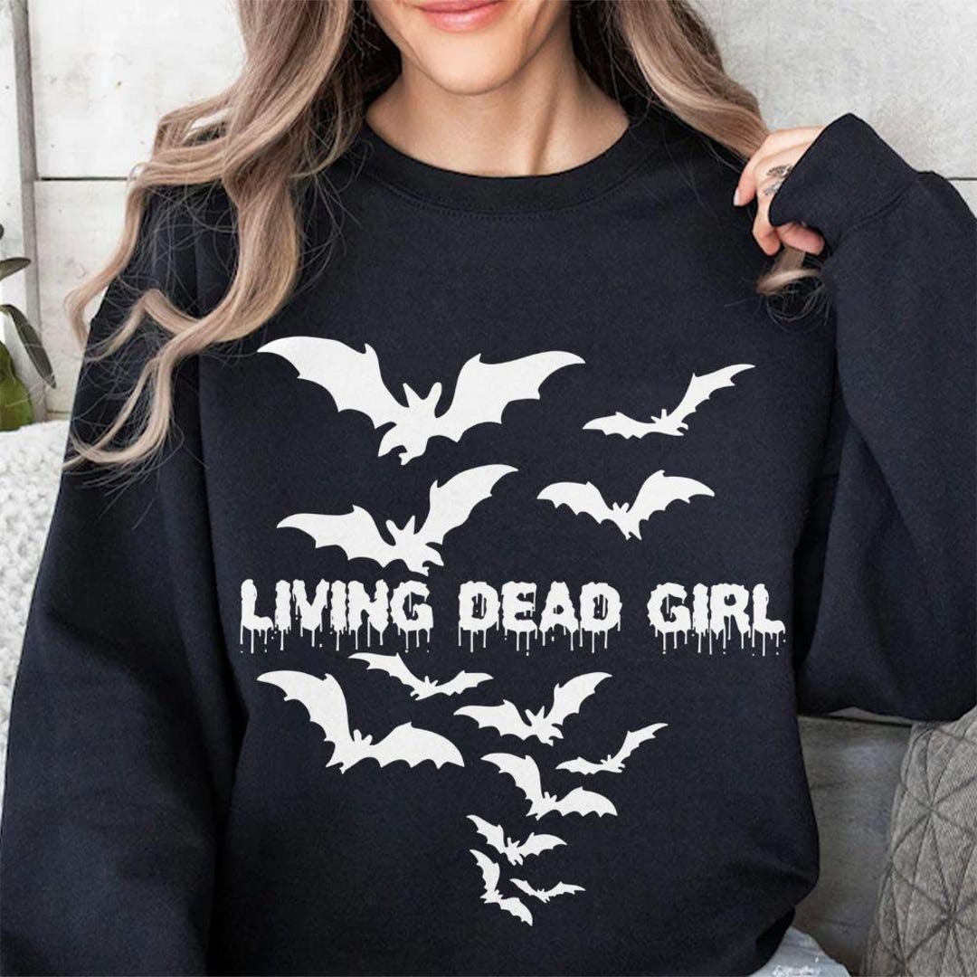 Custom Gothic Vampire Bat Sweatshirt – 100% Cotton Unisex Crewneck ...