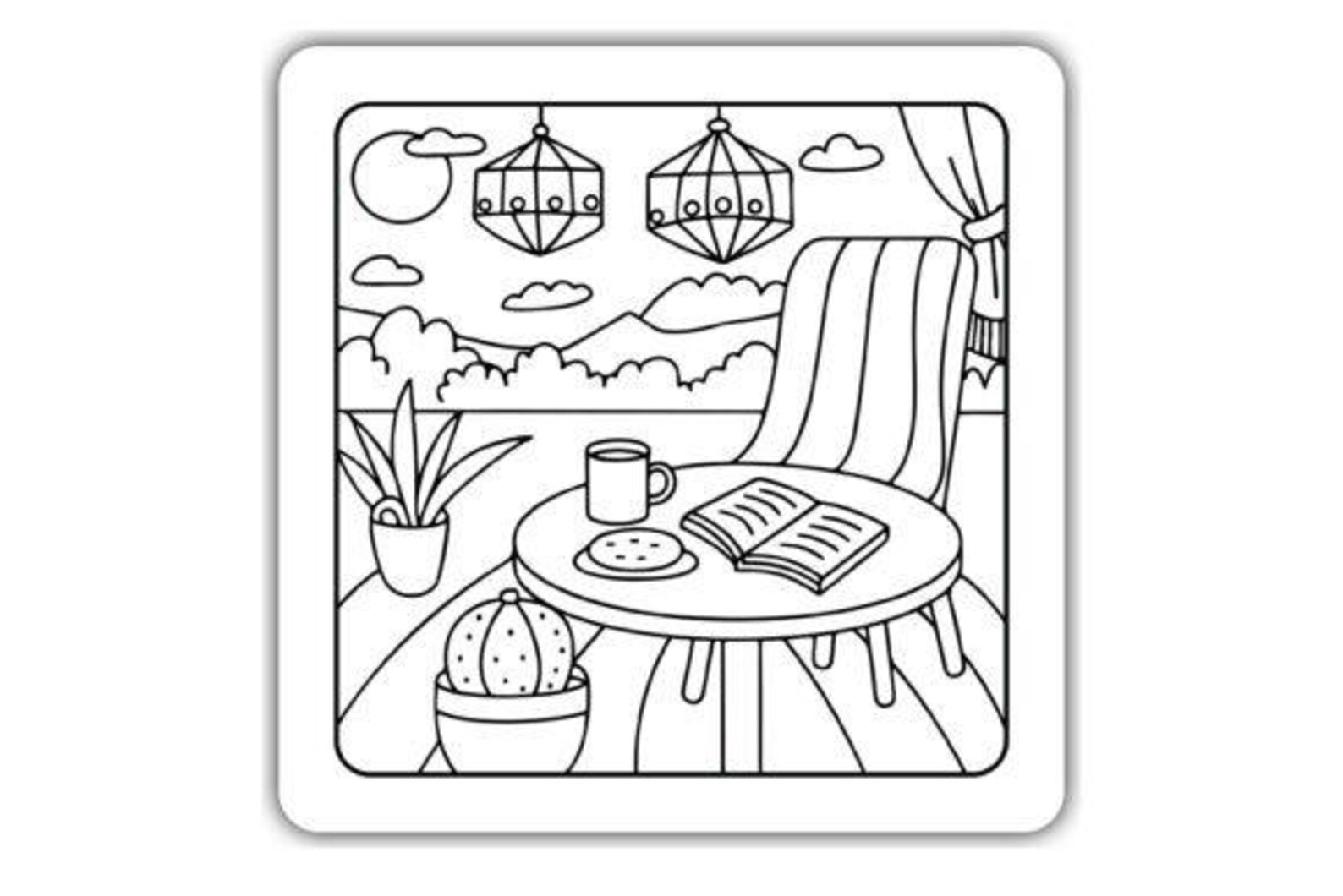Cute & Comfy Cozy Routine Coloring Pages - Etsy