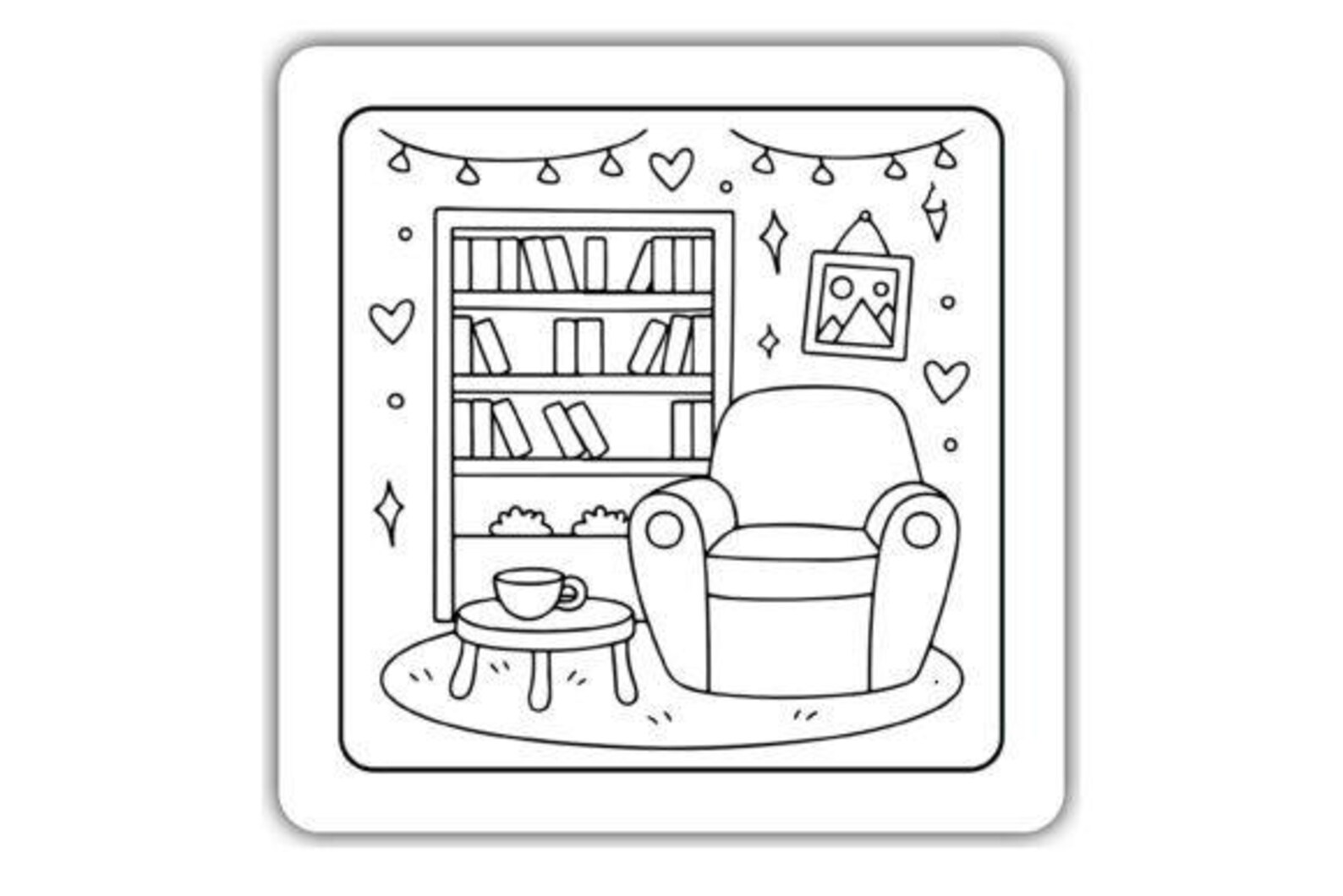 Cute & Comfy Cozy Routine Coloring Pages - Etsy