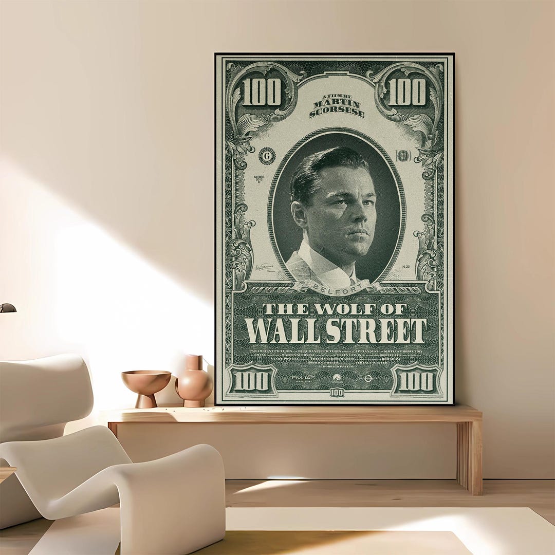 The Wolf of Wall Street Poster, Vintage Film Poster, Poster Gifts ...