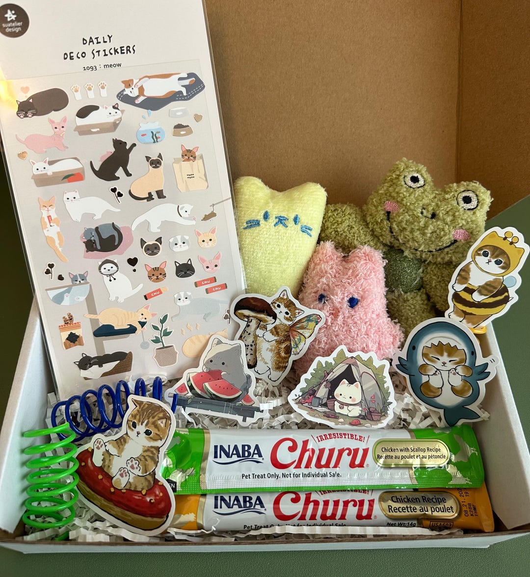 Ultimate Cat Lover Box, Kitten Gift Box, Cat Treats, Toys, Catnip, and ...