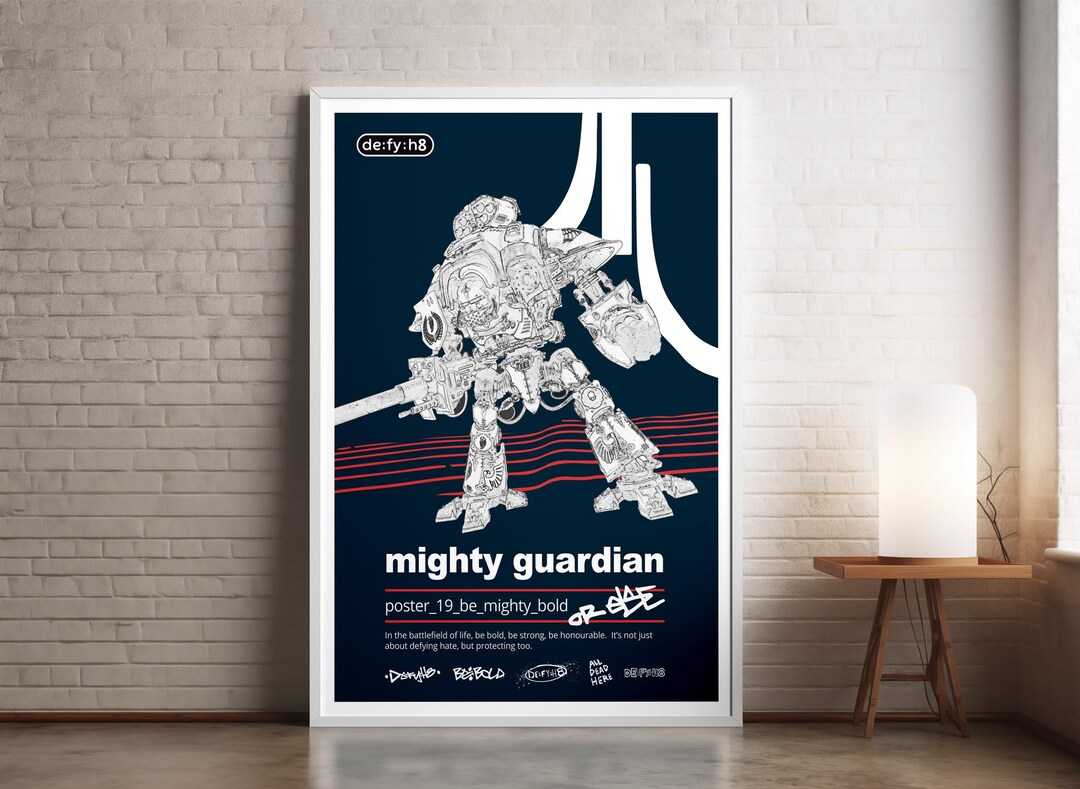 Mighty Guardian Mech Poster, This Warhammer Inspired Print is the ...