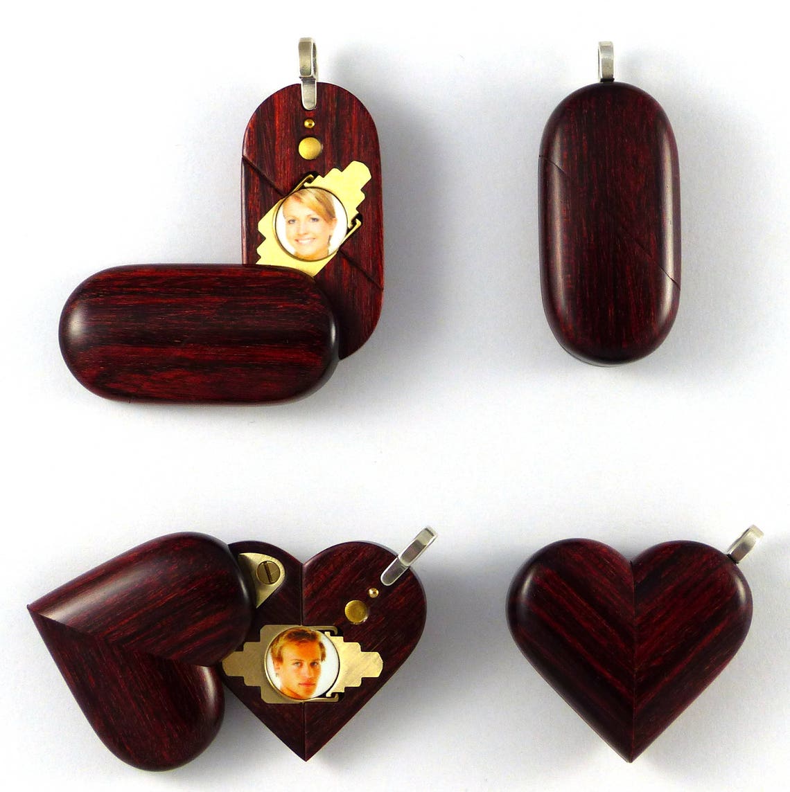 Illusionist Locket Thin Magic Heart Pendant by Illusion Lockets - Etsy