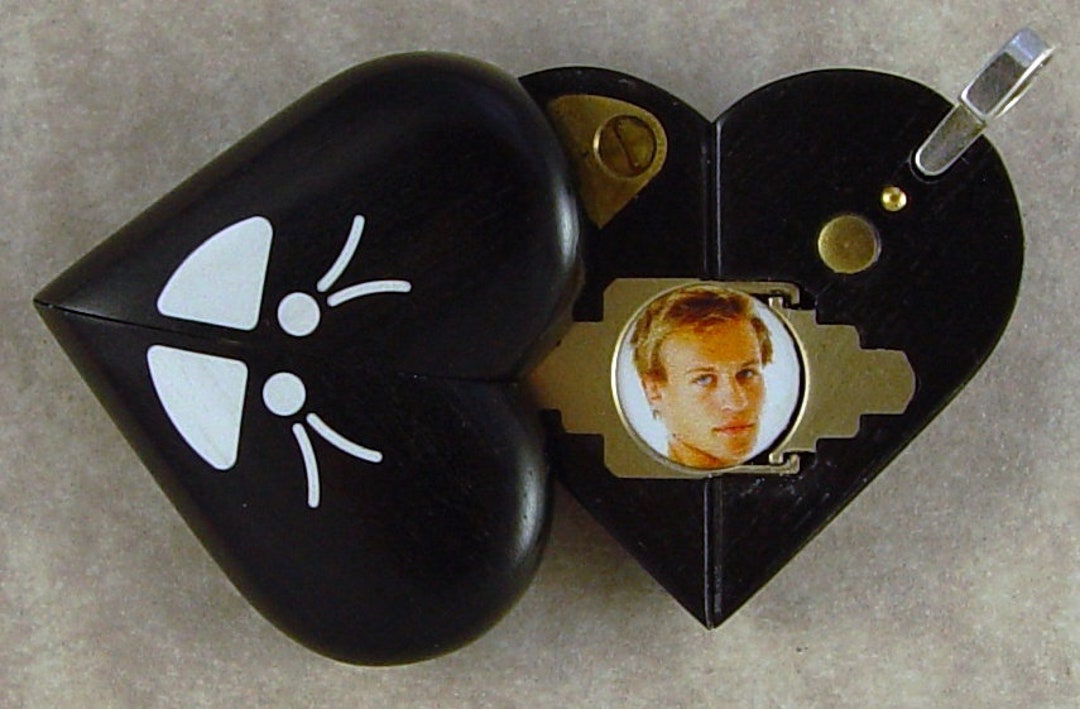 4212 Ebony Wood Illusionist Locket Thin Magic Butterfly Pendant by ...